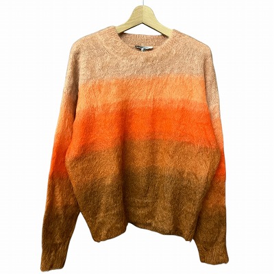 【中古】イザベルマラン ISABEL MARANT グラデーション モヘア ニット オレンジ ブラウン M IH021275055H ☆AA★