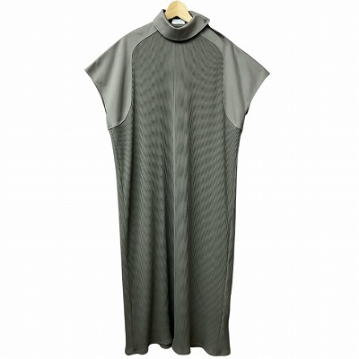 【中古】ザ リラクス THE RERACS 22SS リブ ロング ワンピース カーキ Free ■GY41 レディース