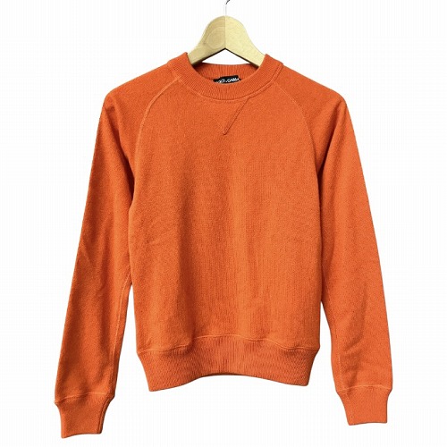【中古】アンドドルチェ&ガッバーナ ドルガバ & DOLCE&GABBANA カシミヤ ニット セーター オレンジ 40 ■GY41