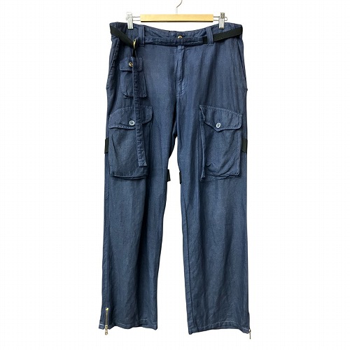 【中古】アンドドルチェ&ガッバーナ ドルガバ & DOLCE&GABBANA VINTAGE ヴィンテージ カーゴパンツ 紺 50 ☆AA★