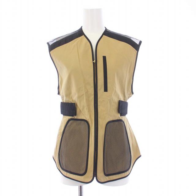 【中古】未使用品 マメクロゴウチ  Mame Kurogouchi 21AW Field Chino Vest ベスト 2 M ベージュ MM21PF JK704 /KH