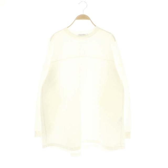 【中古】ナゴンスタンス nagonstans コットンジャージ長袖カットソー Tシャツ オーバーサイズ M 白 /DF ■OS