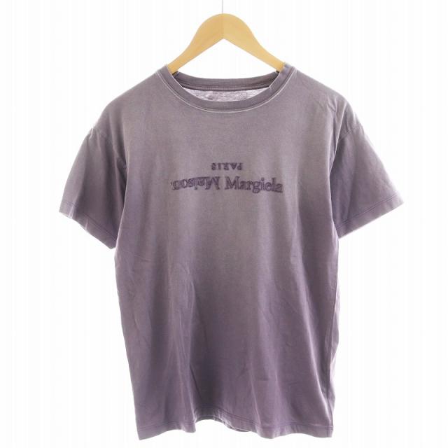 【中古】Maison Margiela 1 10 24SS REVERSE LOGO T-SHIRT Tシャツ カットソー 半袖 ロゴ XS 紫 S51GC0526 S20079