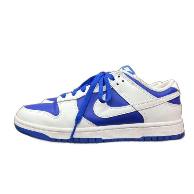 【中古】ナイキ NIKE Dunk Low Retro Racer Blue and White ダンク ロー スニーカー 27.0cm 青 白 DD1391-401