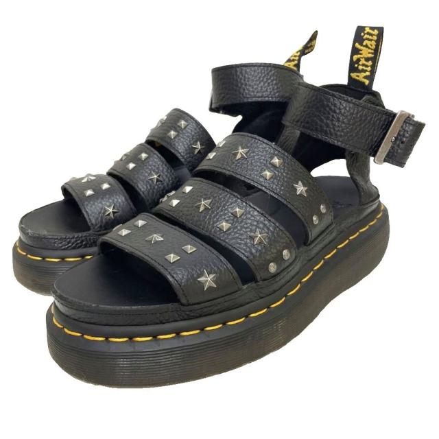 【中古】ドクターマーチン CLARISSA II QUAD HDW Milled Nappa Leather Platform Sandals レザー サンダル UK 5 黒