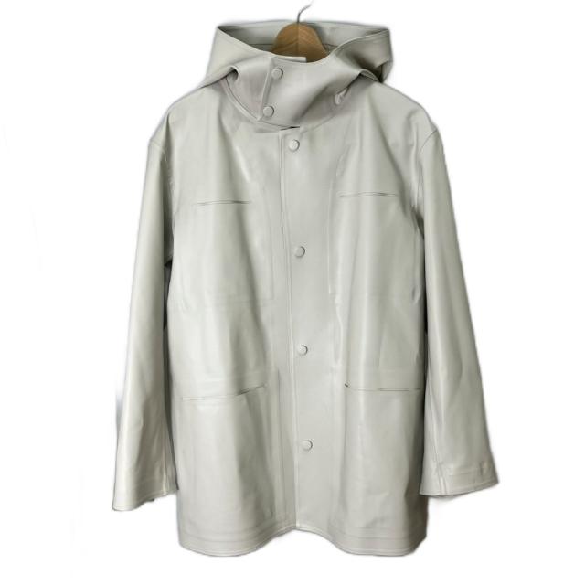 【中古】オーラリー AURALEE SOFT RUBBER BLOUZON ソフトラバーブルゾン フーディー 1 アイボリー A20SB04RB