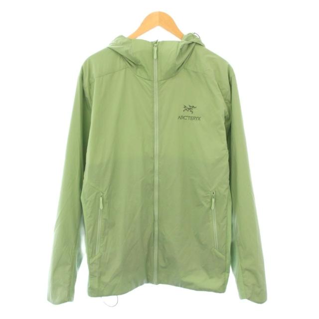 【中古】アークテリクス ATOM SL HOODY アトムSLフーディジャケット ジップアップパーカー ナイロン 切替 L 黄緑