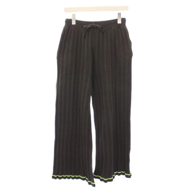 【中古】エムエムシックス メゾンマルジェラ 20SS ニットパンツ ワイド イージー XS グレー S52KA0247 /KH