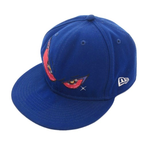 【中古】ニューエラ NEW ERA ×Supreme シュプリーム 21AW キャップ 帽子 ロゴ 刺繍 青 ブルー /AE ■GY18 メンズ