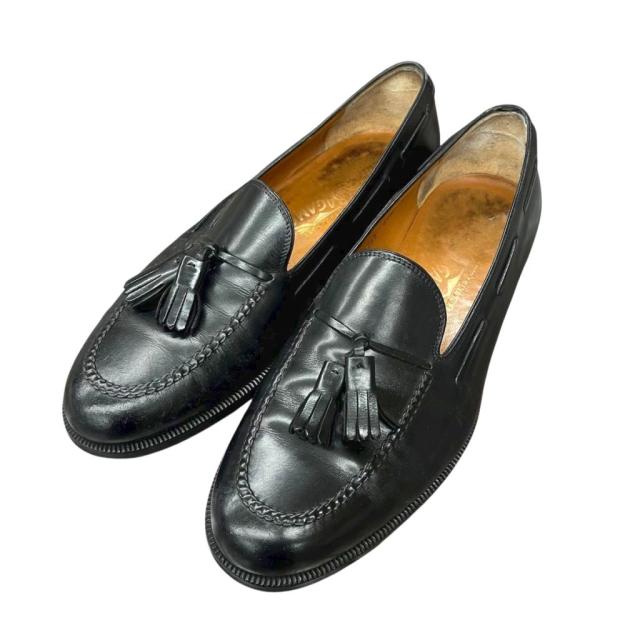 【中古】サルヴァトーレフェラガモ Salvatore Ferragamo タッセルローファー レザー 8.5 黒 ブラック UG4785 メンズ