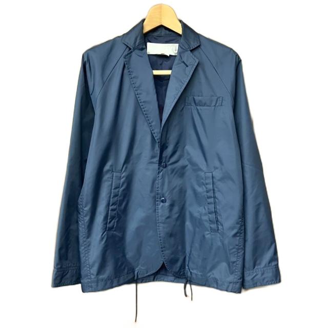【中古】COMME des GARCONS ×  FUMITO GANRYU コーチジャケット ナイロン ジャケット S 青 ブルー EQ-J006