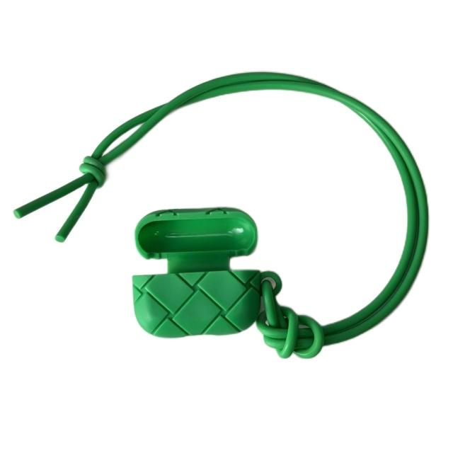 【中古】ボッテガヴェネタ BOTTEGA VENETA AirPods pro ケース ラバー 緑 グリーン ☆AA★ メンズ レディース