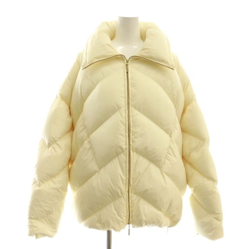 【中古】6×1  東原妙子さんコラボ HIGH COLLAR DOWN JACKET ダウンジャケット アウター 1 アイボリー