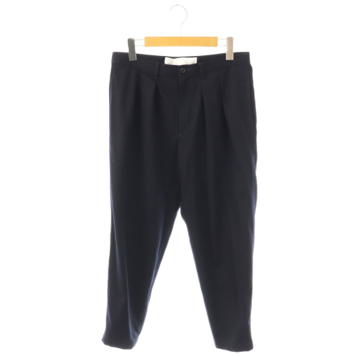 【中古】タオ コムデギャルソン TAO COMME des GARCONS AD2023 ウールギャバ後パンツ テーパード M ネイビー TC-P100