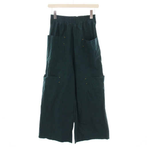 【中古】ナゴンスタンス 24SS Washedタイプライター タックゴムカーゴ パンツ ワイド S 緑 470HS431-2010