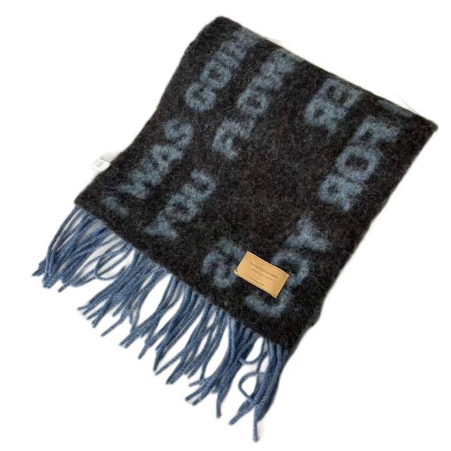 【中古】ビューティフルピープル beautiful people from me to you scarf  マフラー スカーフ ブラック ブルー