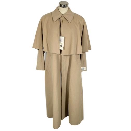 【中古】ジェイプレス J.PRESS タグ付き 2WAY セーラーカラーコート ロング丈 ウール ベージュ 9 M相当 レディース