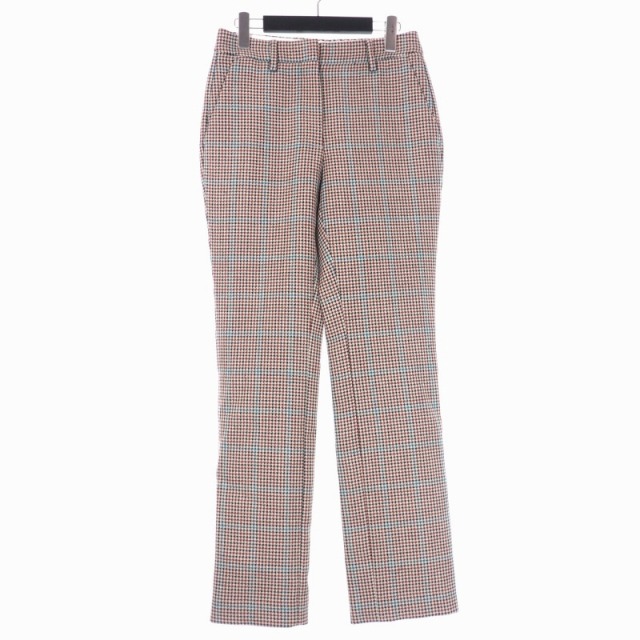 【中古】未使用品 オフホワイト OFF WHITE CHECK CIGARETTE PANT チェック シガレット パンツ スラックス 千鳥格子 40