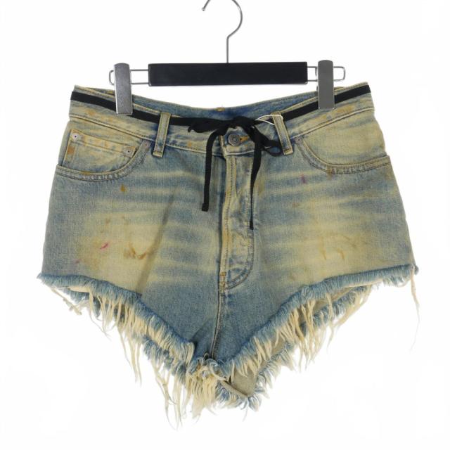 【中古】メゾンマルジェラ Maison Margiela 22SS ダーティウォッシュ デニム ショートパンツ 加工 白タグ 40