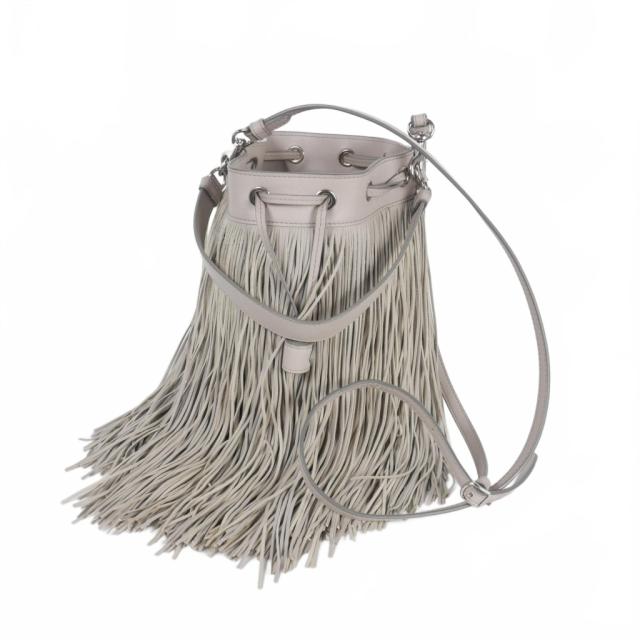 【中古】ジェイ&エムデヴィッドソン J&M Davidson フリンジ 2WAY ハンドバッグ スリング ショルダーバッグ レザー