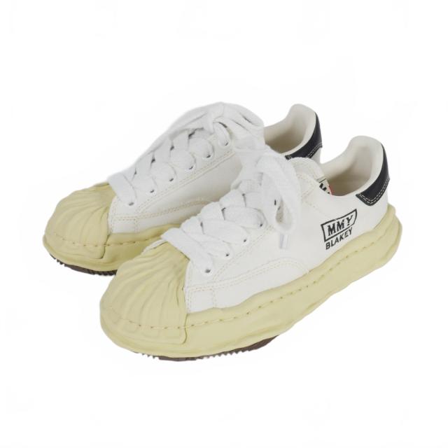 【中古】未使用品 ミハラヤスヒロ MIHARA YASUHIRO BLAKEY ブレイキー オリジナルソール キャンバス スニーカー 39 白