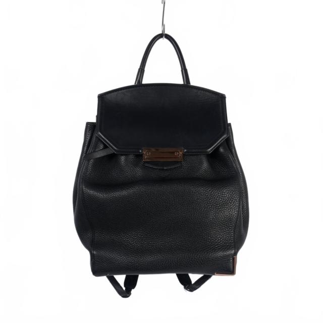 【中古】アレキサンダーワン ALEXANDER WANG プリズマ レザー リュックサック デイパック 黒 ブラック レディース