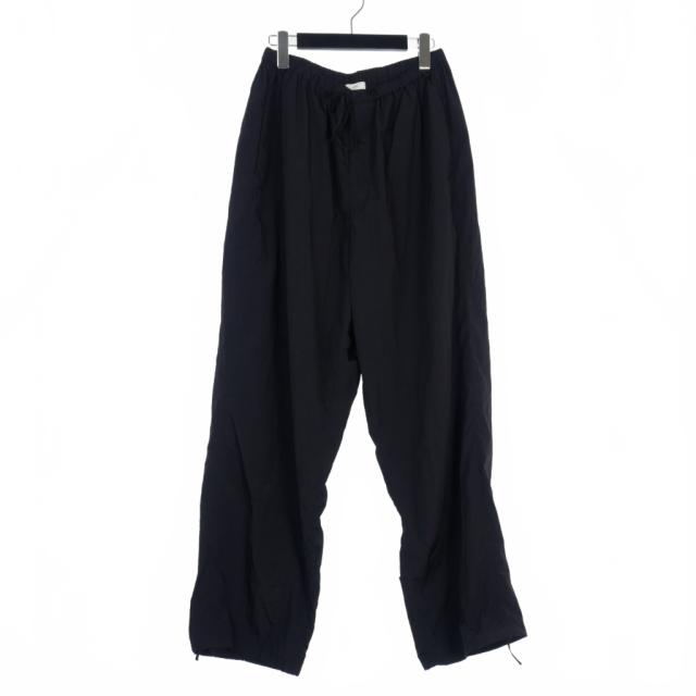【中古】エイトン ATON ナイロン ワイドパンツ イージーパンツ 04 黒 ブラック 7112924 メンズ