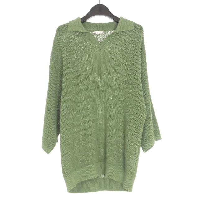 【中古】未使用品 ブランワイエム  Blanc YM 25SS Skipper Knit Shirts スキッパーニットシャツ カットソー S