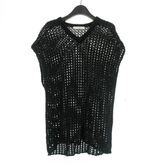 【中古】ジエダ Jieda 24SS メッシュニットベスト ジレ 1 黒 ブラック JIE-24S-KN03 メンズ