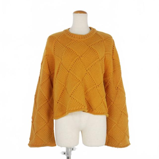 【中古】ジェイダブリューアンダーソン JWアンダーソン J.W.ANDERSON ダイヤ柄 クロップドニット セーター XS/S