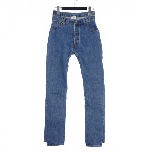 【中古】ヴェトモン ベトモン VETEMENTS × リーバイス 17SS 再構築 デニムパンツ スキニージーンズ XS インディゴ