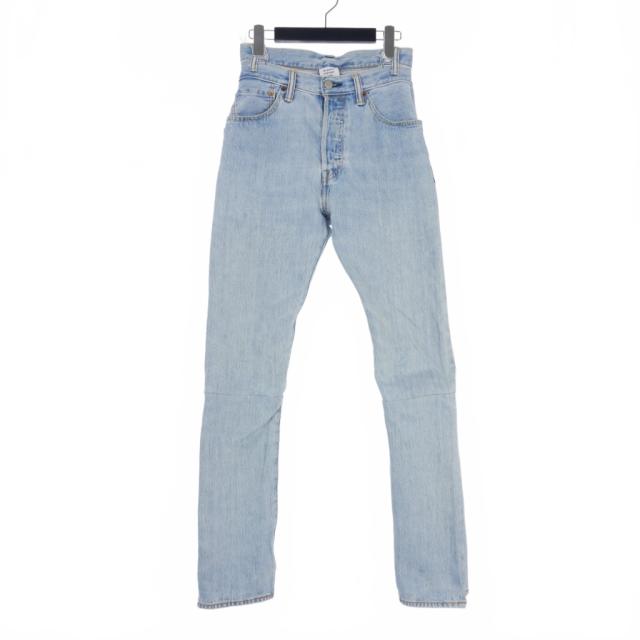 【中古】ヴェトモン ベトモン VETEMENTS リーバイス  LEVI'S 16AW 再構築 ストレートデニム XS 青 ブルー WF17PA4