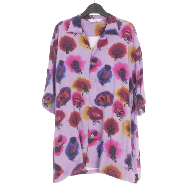 【中古】サスクワッチファブリックス SASQUATCH fabrix 22SS KASHIN DYES OPEN COLLAR H/S SHIRTオープンカラーシャツ