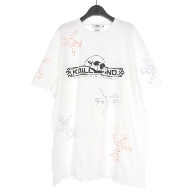 【中古】未使用品 キディル KIDILL 23AW グラフィック ショートスリーブ Tシャツ カットソー 半袖 F ホワイト 白