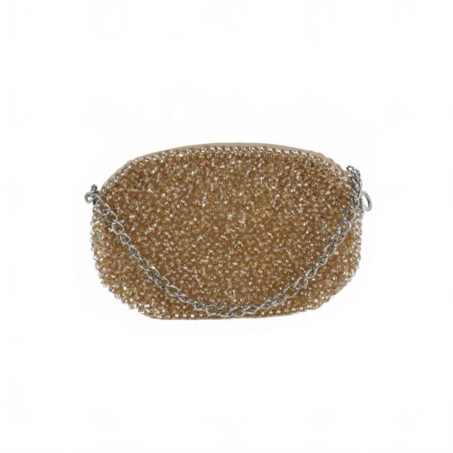 【中古】アンテプリマ ANTEPRIMA スタンダード II ワイヤーポーチ ミニポシェット ゴールド レディース