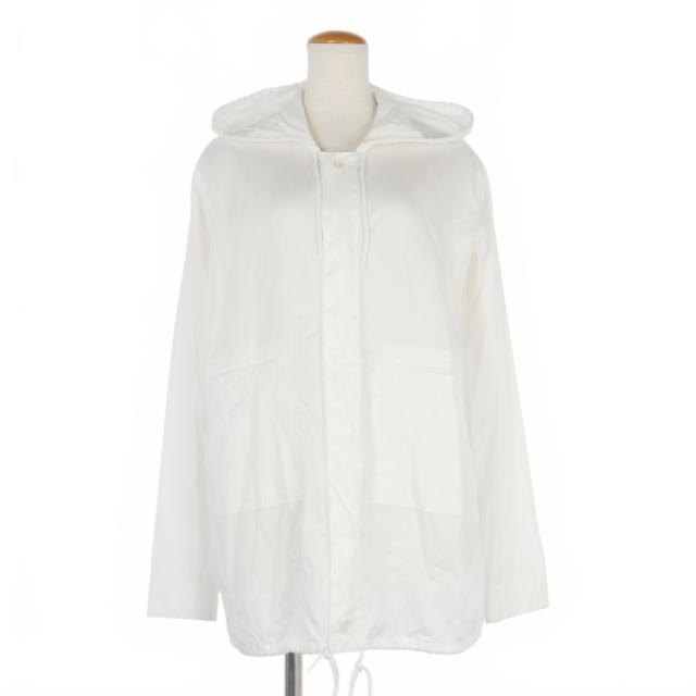 【中古】メゾンマルジェラ Maison Margiela 22SS ドローストリング フードジャケット シャツ ジャケット 40 白 S