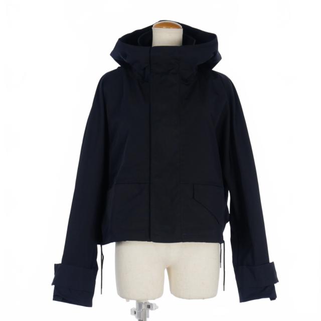 【中古】ヴァシュモン VACHEMENT グログランショートブルゾン ジャケット リサイクルシェルタフタ F 紺 ネイビー