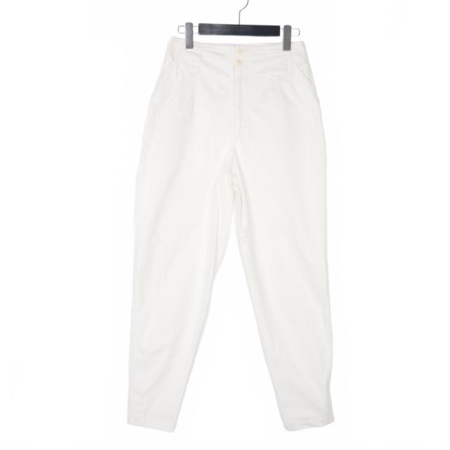 【中古】イッセイミヤケ ISSEY MIYAKE I.S イッセイスポーツ 90s チノパンツ テーパードデニム 9号 Mサイズ 白