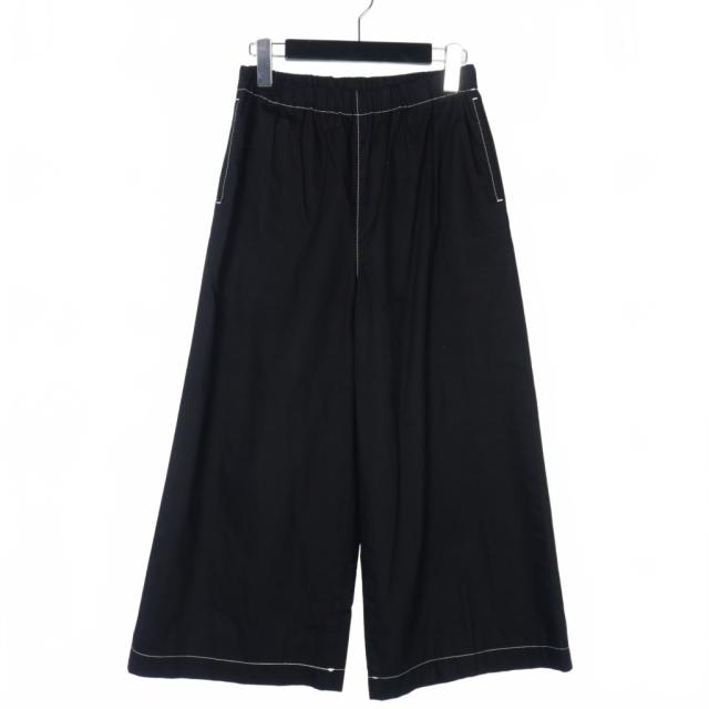【中古】トリココムデギャルソン tricot COMME des GARCONS 19SS ステッチ イージー ワイドパンツ ブラック 黒