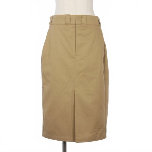 【中古】メゾンマルジェラ Maison Margiela 25SS ミディ丈 チノ スカート 42 ベージュ S51ME0028 レディース