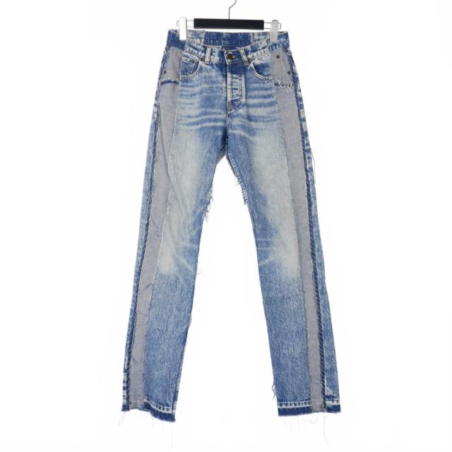 【中古】メゾンマルジェラ Maison Margiela 21SS パッチワーク デニムパンツ ジーンズ 36 インディゴ S51LA0137