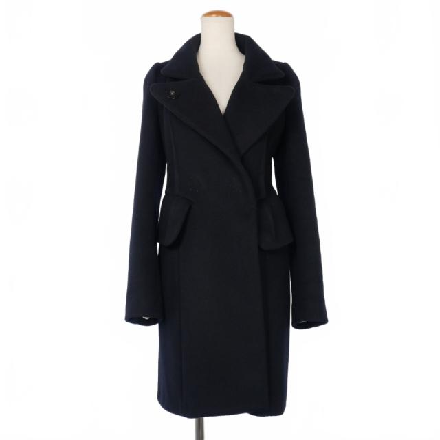 【中古】メゾンマルジェラ Maison Margiela 白タグ 13AW ウール メルトン コート ドール ビックフラップポケット 38