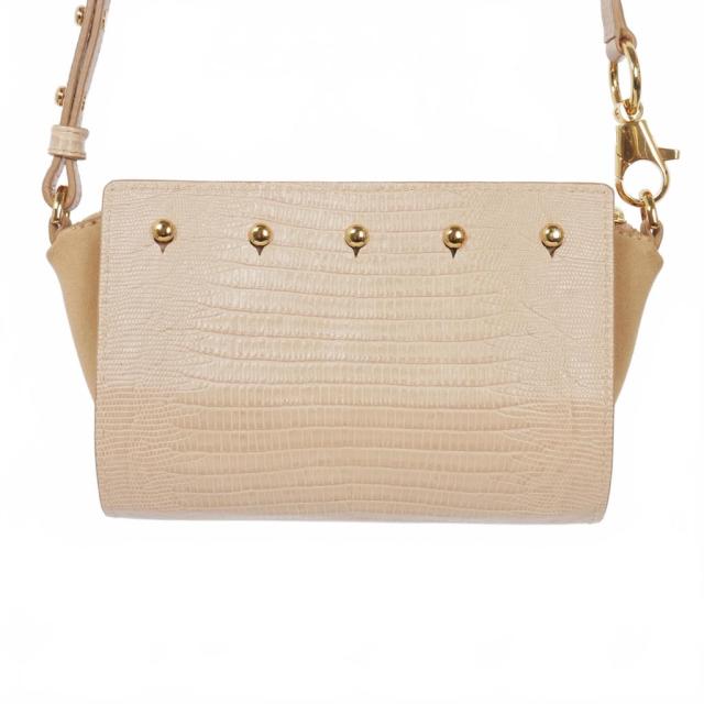 中古】アレキサンダーワン パイソンペリカン ショルダーバッグ レザー