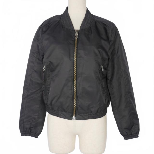 【中古】ゴールデングース GOLDEN  ナイロンジャケット ブルゾン ジップ アウター S 灰