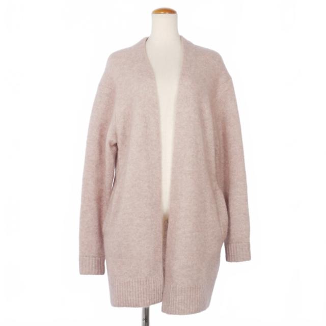 【中古】アクネ ストゥディオズ Acne Studios モヘヤ オーバーサイズ ロングカーディガン ニット 長袖 XS ピンク