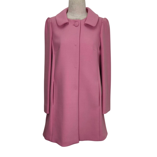 【中古】レッド ヴァレンティノ RED VALENTINO 長袖 コート スナップボタン 40 Mサイズ相当 ピンク 93999 1130 レディース