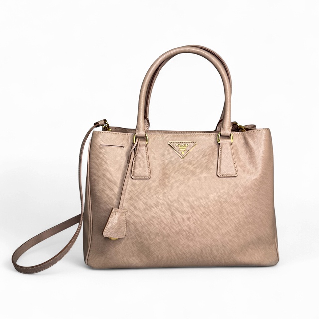 【中古】プラダ PRADA サフィアーノレザー ガレリア ハンドバッグ