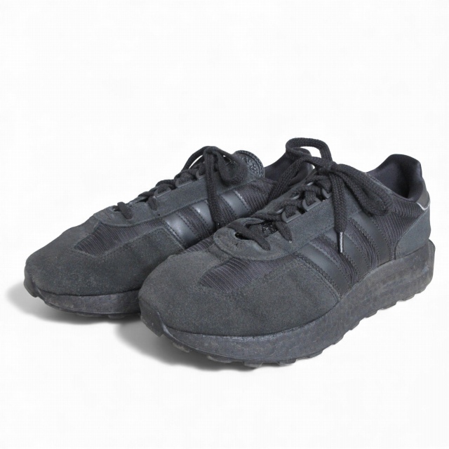 【中古】アディダス adidas Retropy E5 レトロピー スニーカー GW561 BLACK CARBON 3ストライプ クラシック ブラック