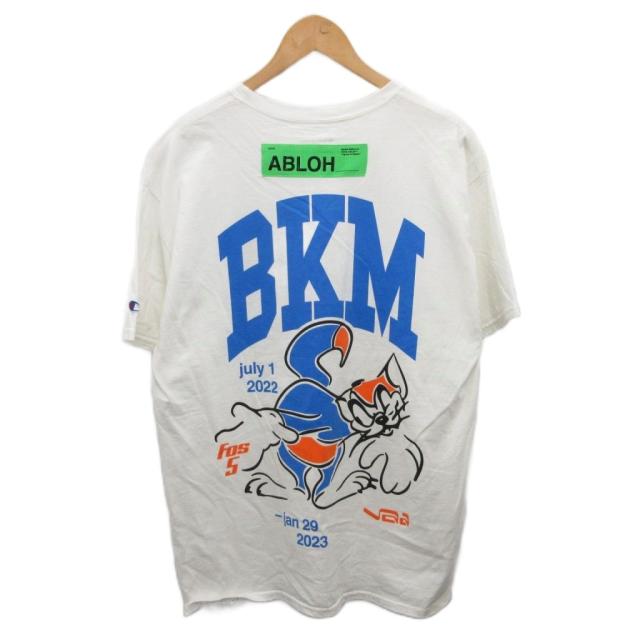 【中古】チャンピオン × ヴァージルアブロー Figures Of Speech Merch FOS BKM CAT T-shirts NY限定品 XL