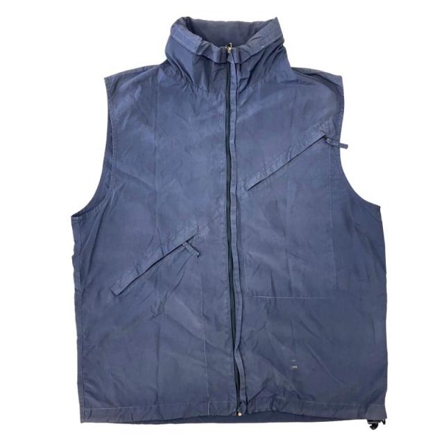【中古】シーピーカンパニー RELAX 01SS Cotton Nylon Vest ヴィンテージ アーカイブ ベスト ジップアップ L 紺